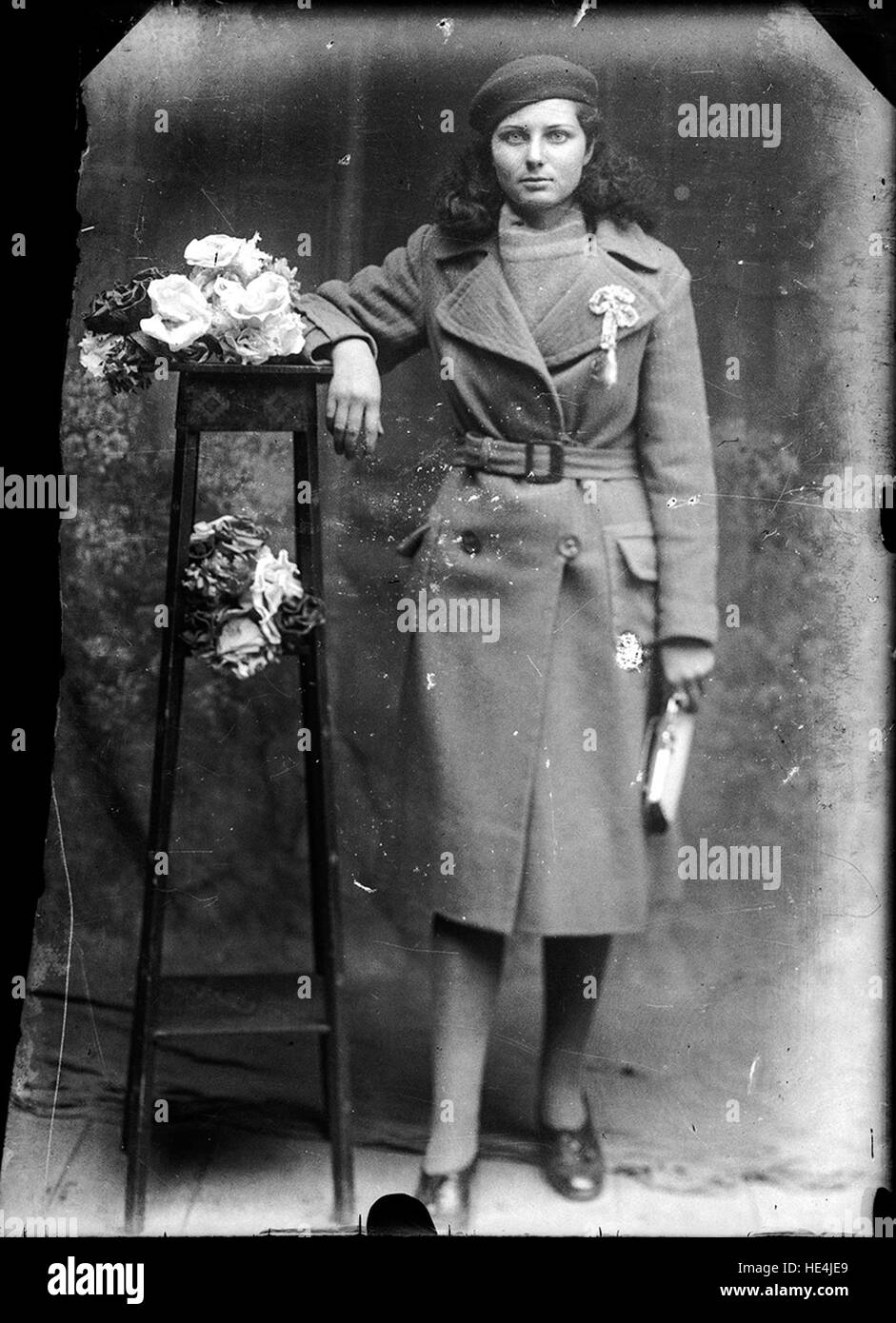 Woman, historic image, bygone past, Costică Acsinte Archive, Ialomița ...