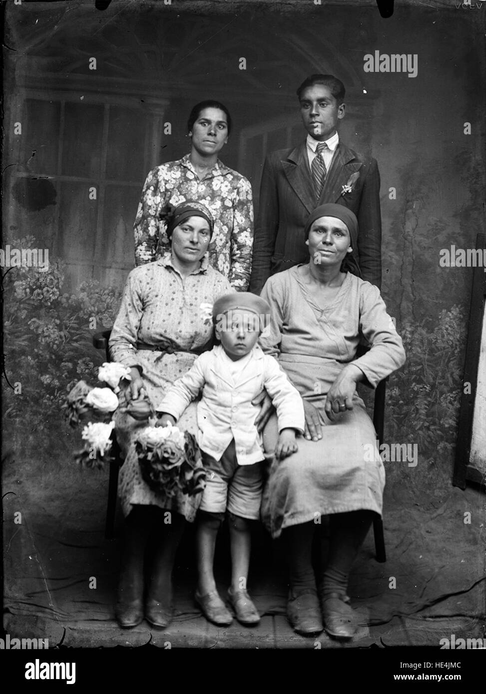 A family portrait from Ialomita, Romania, taken by Costică Acsinte ...