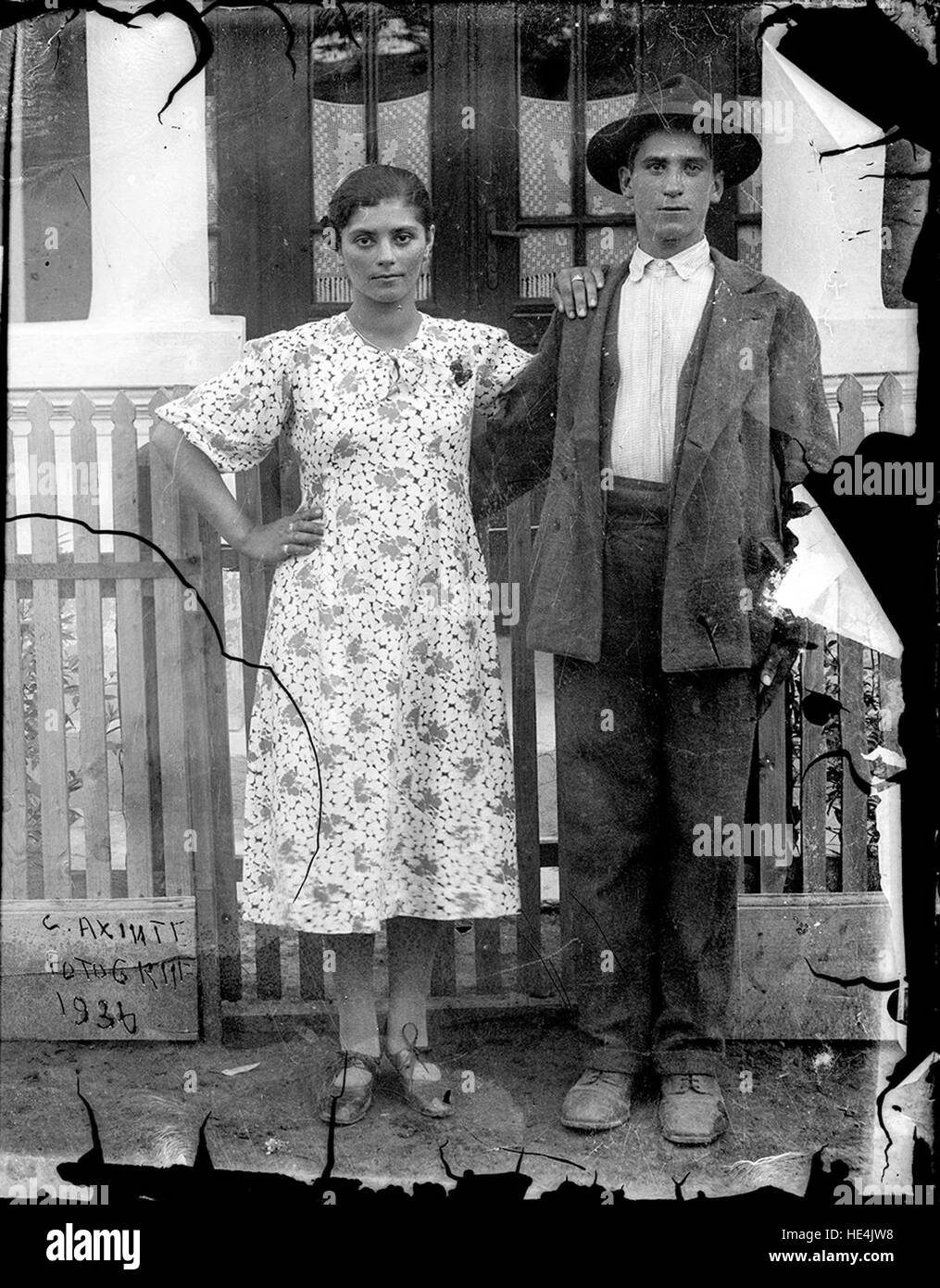 Two images: portraits from 1935, Costica Acsinte Archive, Ialomita ...