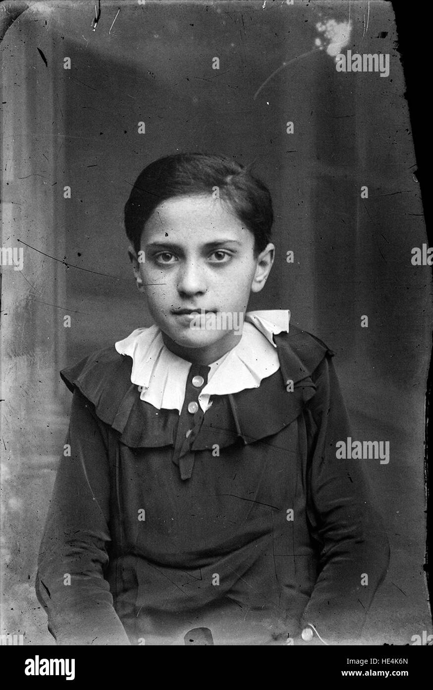 A portrait of a woman captured in Ialomița, Romania, preserved on a ...