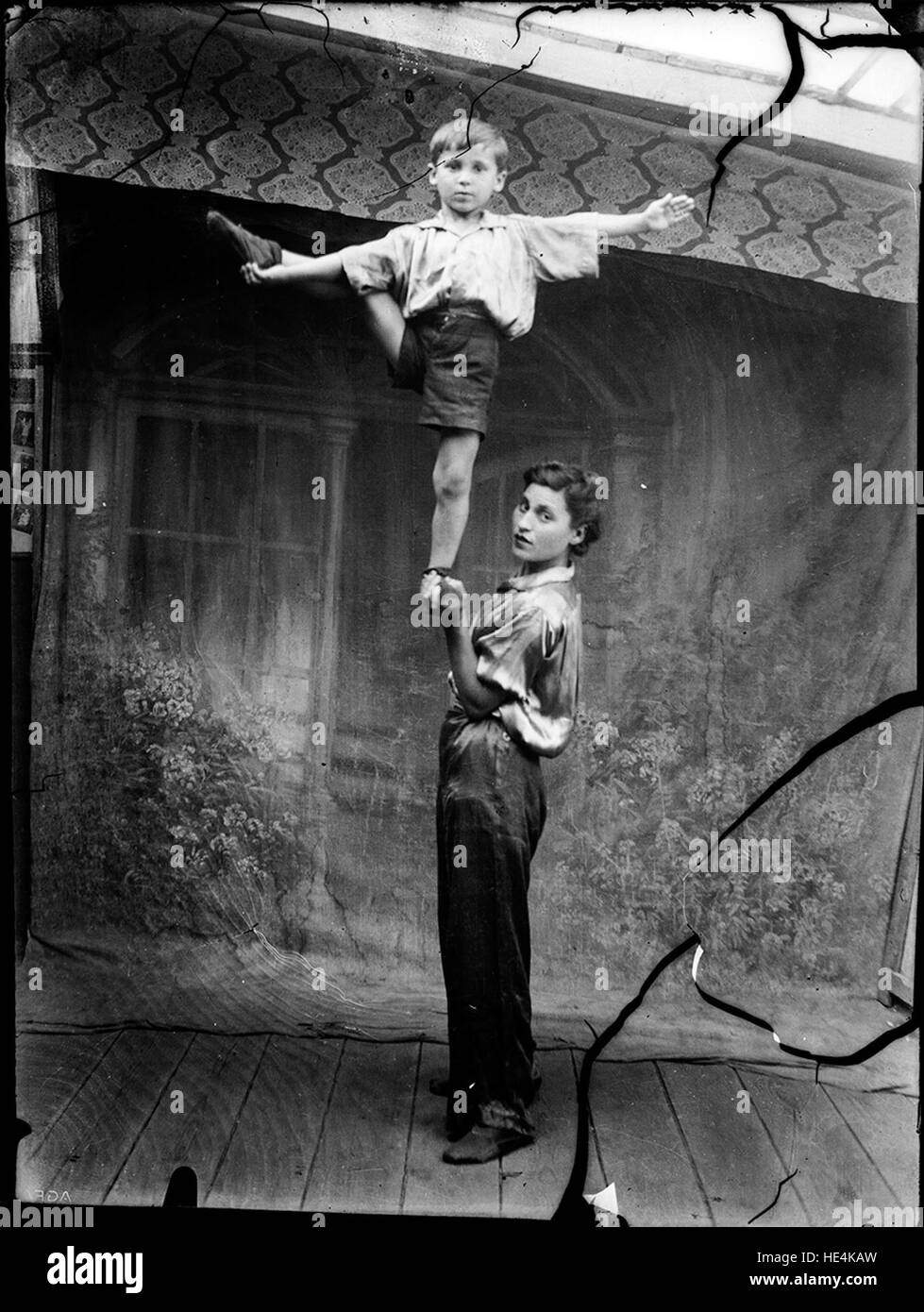 A photograph from the Costică Acsinte Archive showing Romanian circus ...