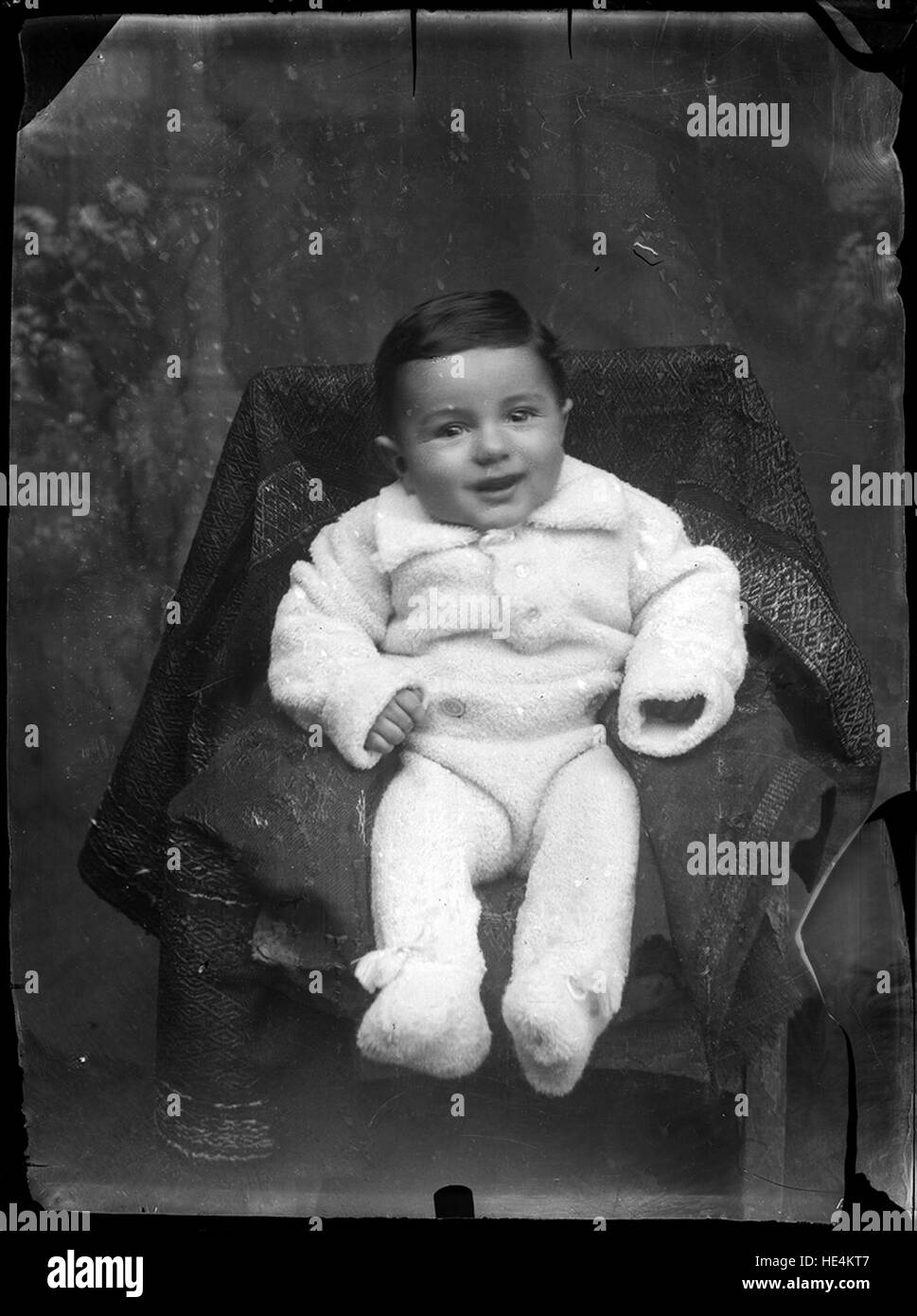 A historical image of a baby from Ialomița, Romania, captured in the ...