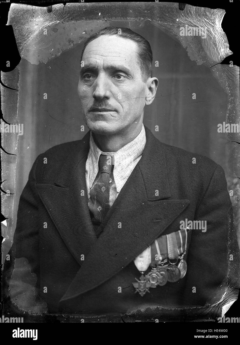 Decorated military man Black and White Stock Photos & Images - Alamy