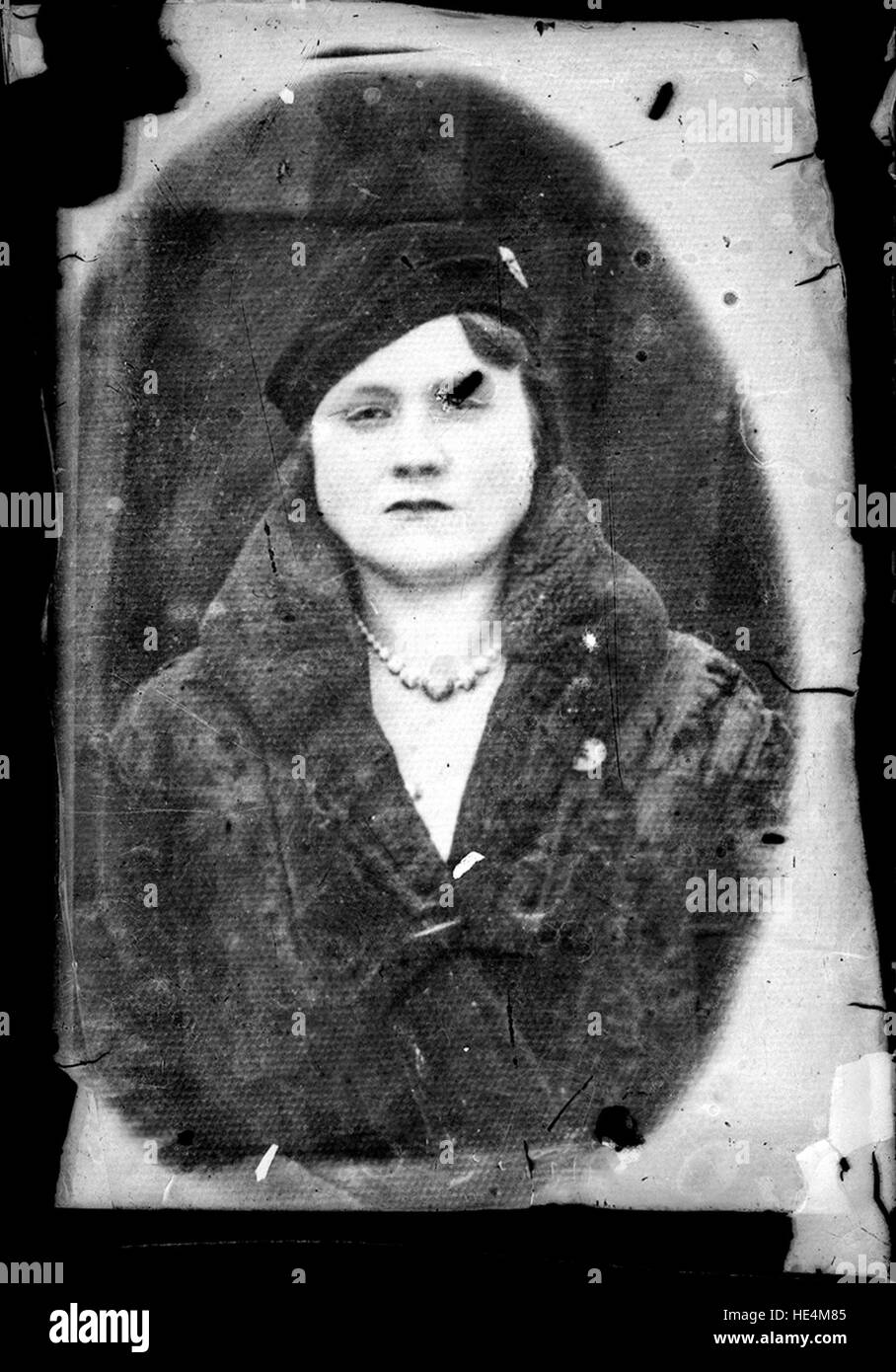 Historical reproduction of woman from bygone era, Ialomita, Romania ...