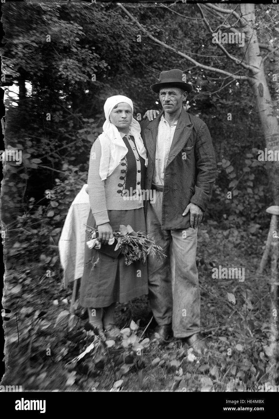 Two historical portraits from the Costica Acsinte Archive, captured in ...