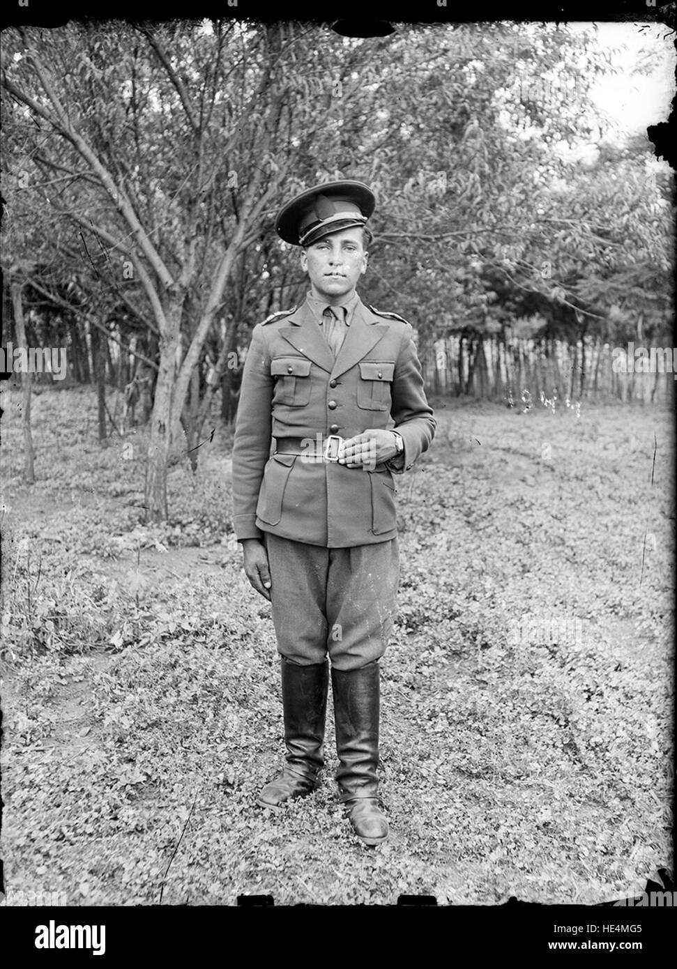 A photograph of a soldier from 1944 during World War II in Romania ...