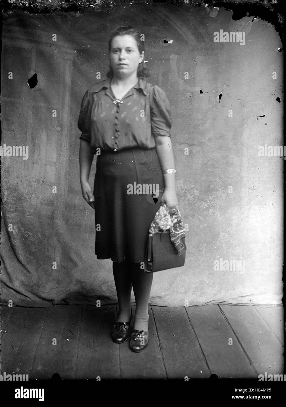 Portrait of a woman, Costica Acsinte Archive, Romania Stock Photo - Alamy