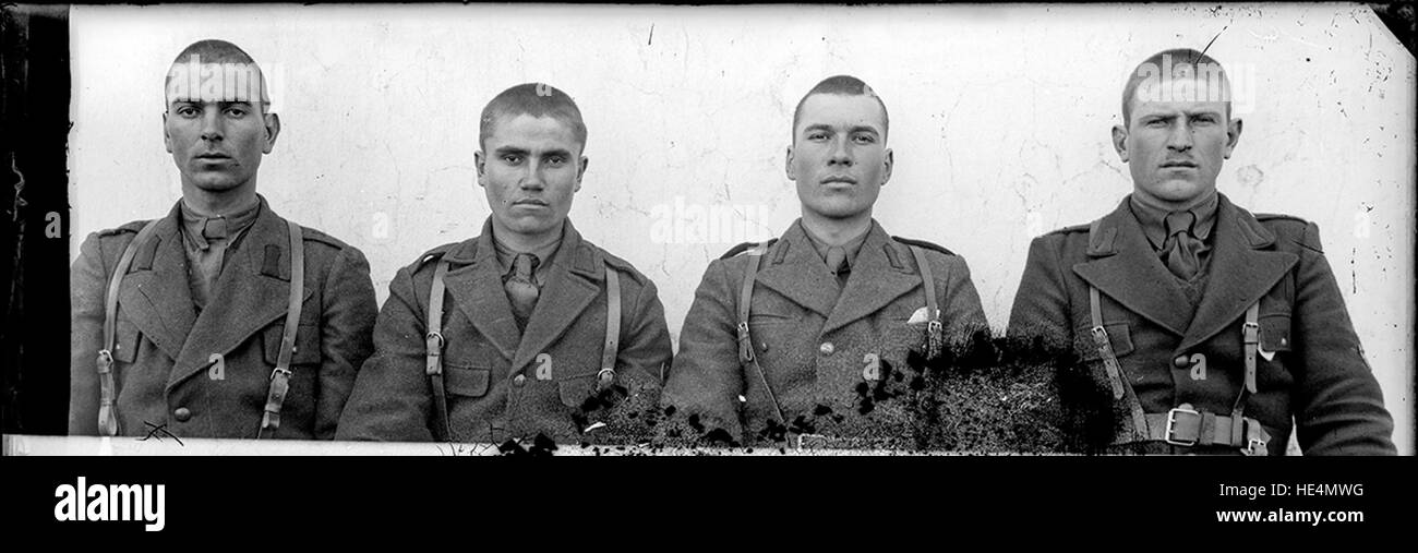 Two images: military historical image from bygone past, taken on 2nd ...