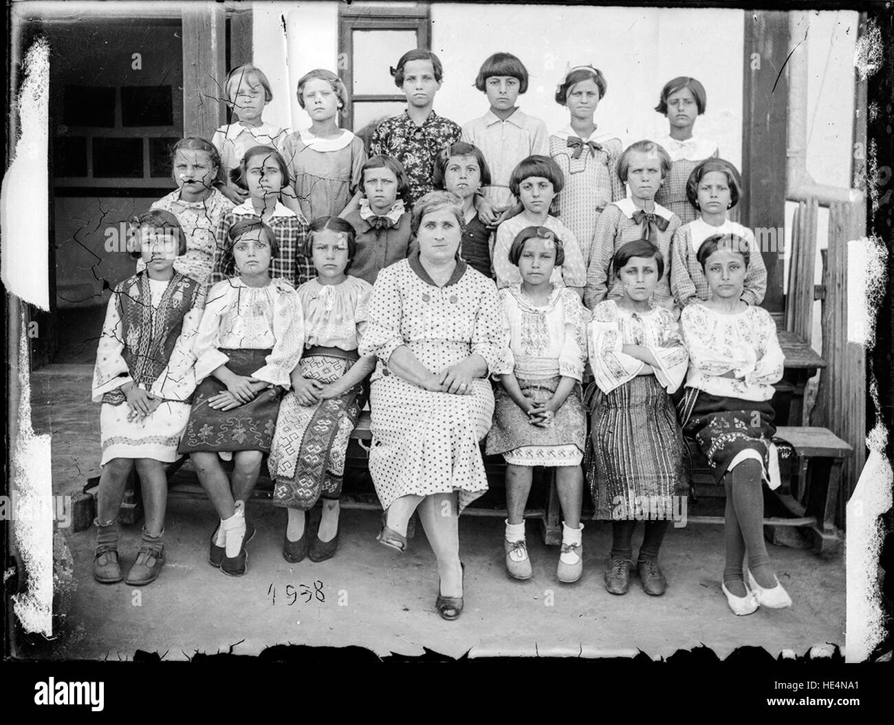 Girls' school in Romania, 1938, from the Costica Acsinte Archive Stock ...