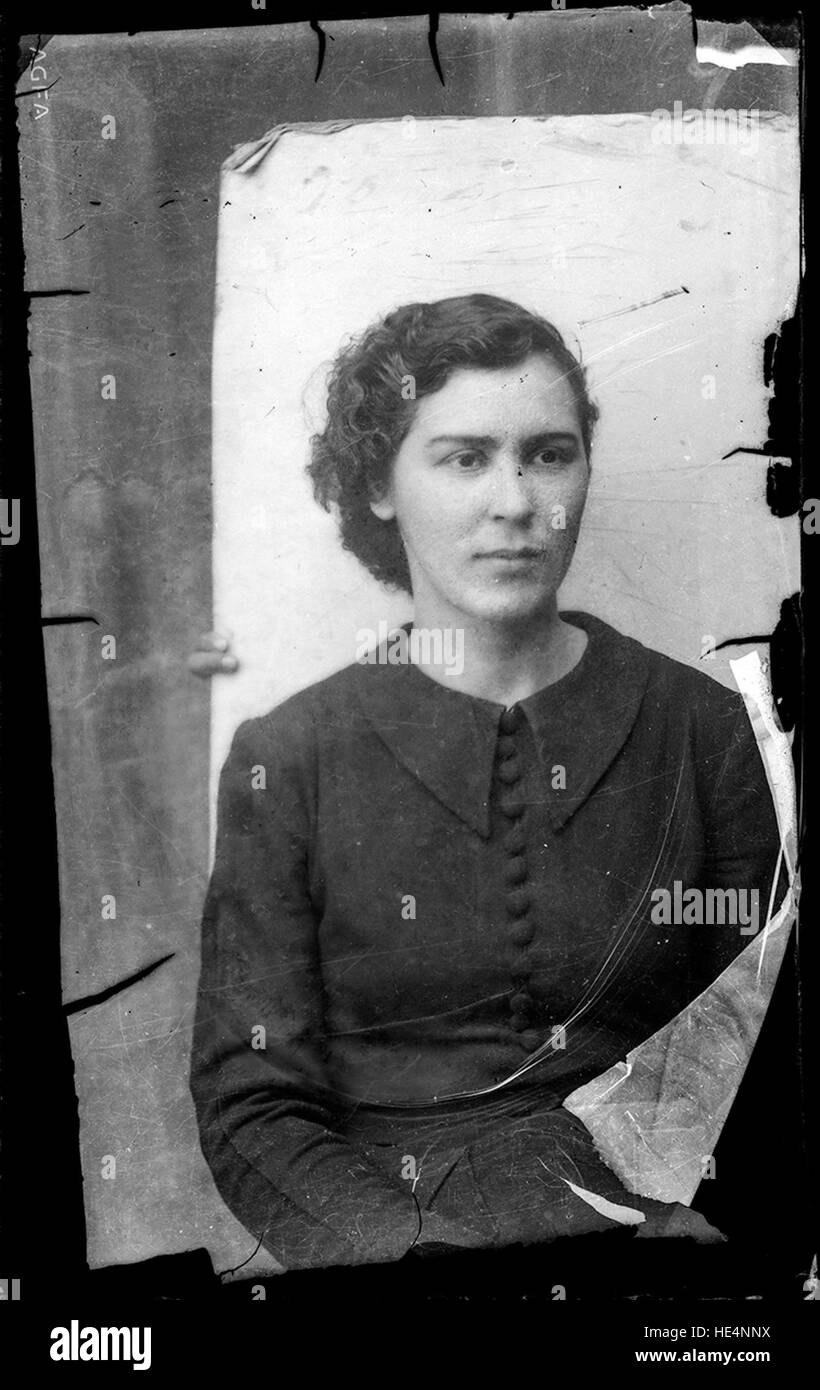 A portrait of a woman captured in Romania, preserved in the Costica ...