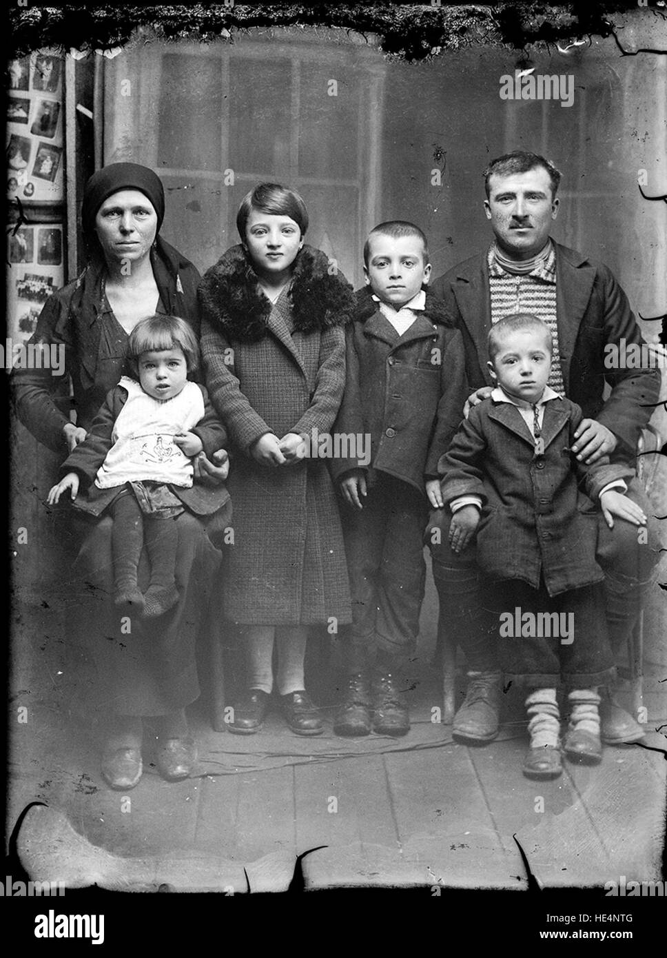 Family portrait from Romania, captured by Costica Acsinte, depicting ...