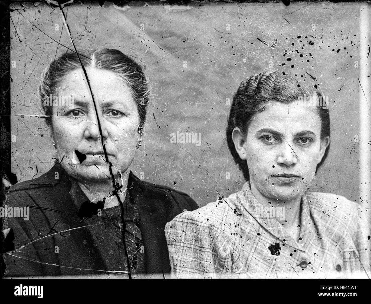 Four portraits from the Costica Acsinte Archive, showcasing individuals ...