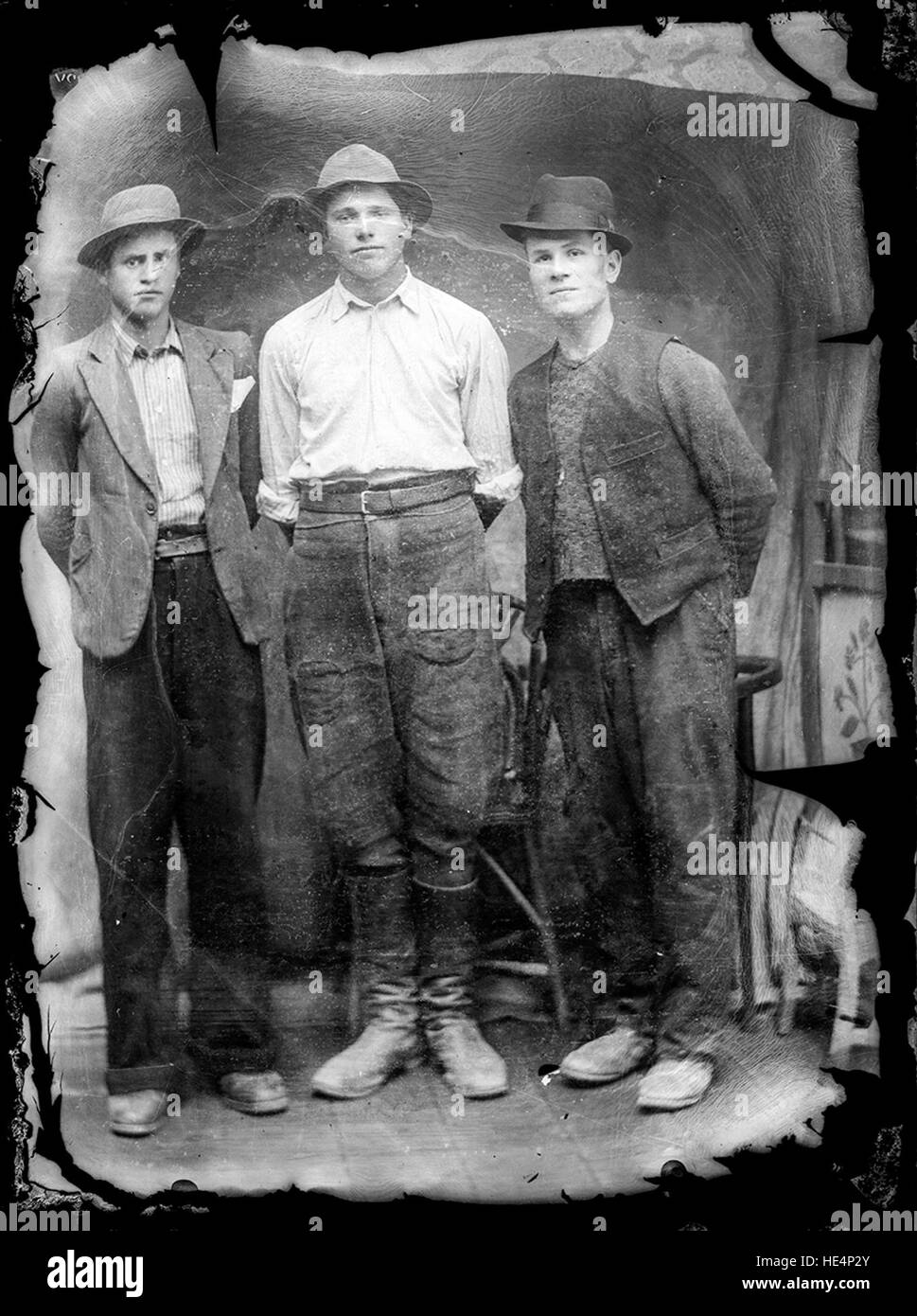 Three men, Costica Acsinte Archive, Ialomita, Romania Stock Photo - Alamy