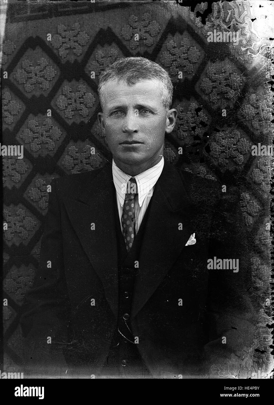 Two glass plate portraits from the Costică Acsinte Archive depicting ...