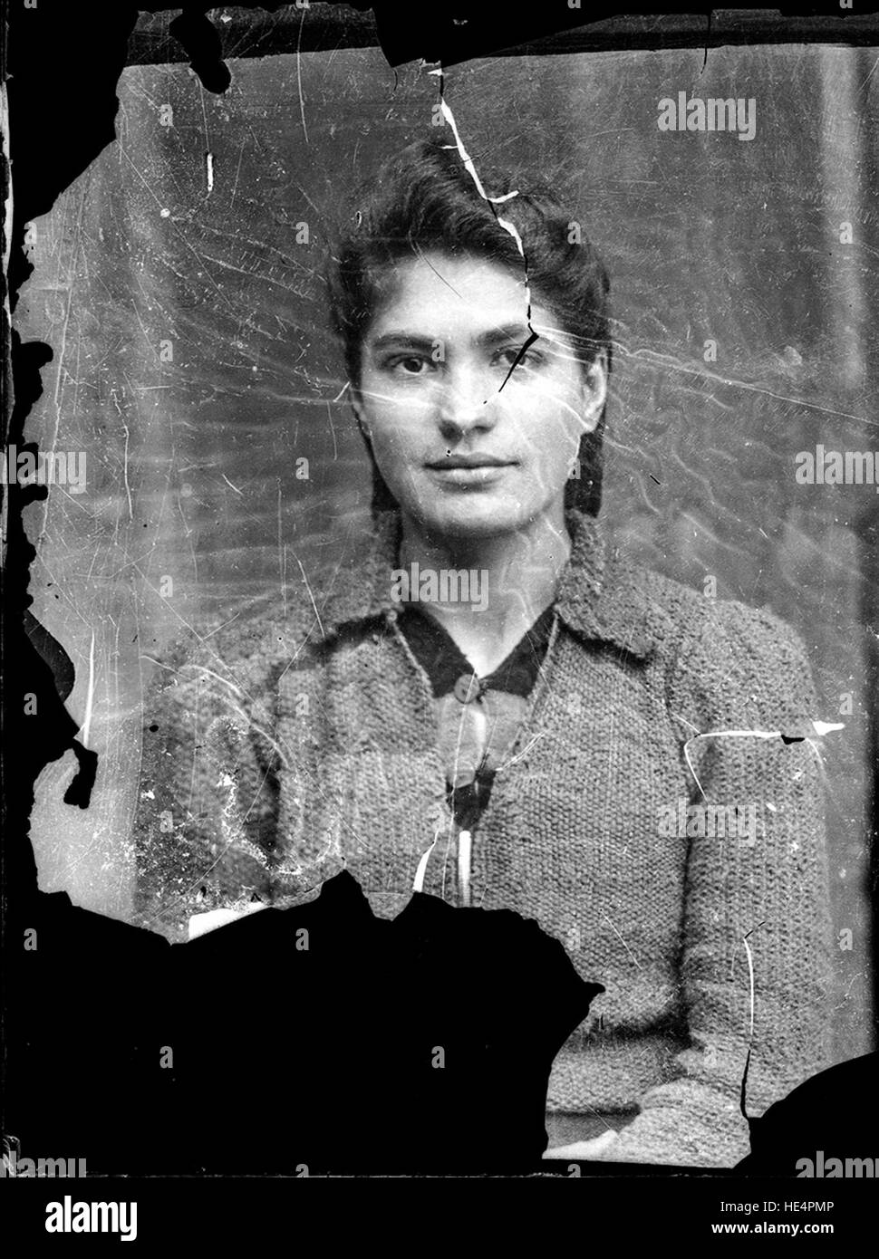 A photograph of a woman, taken on December 14, 2013, in Ialomita ...