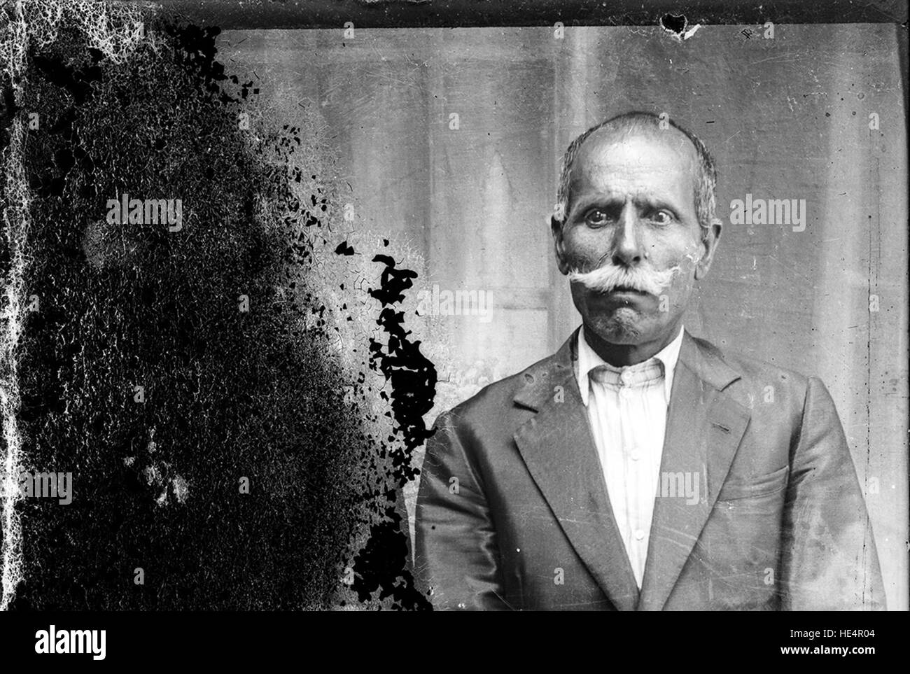 Two portrait images, historical photograph, Ialomita, Romania, Costica ...