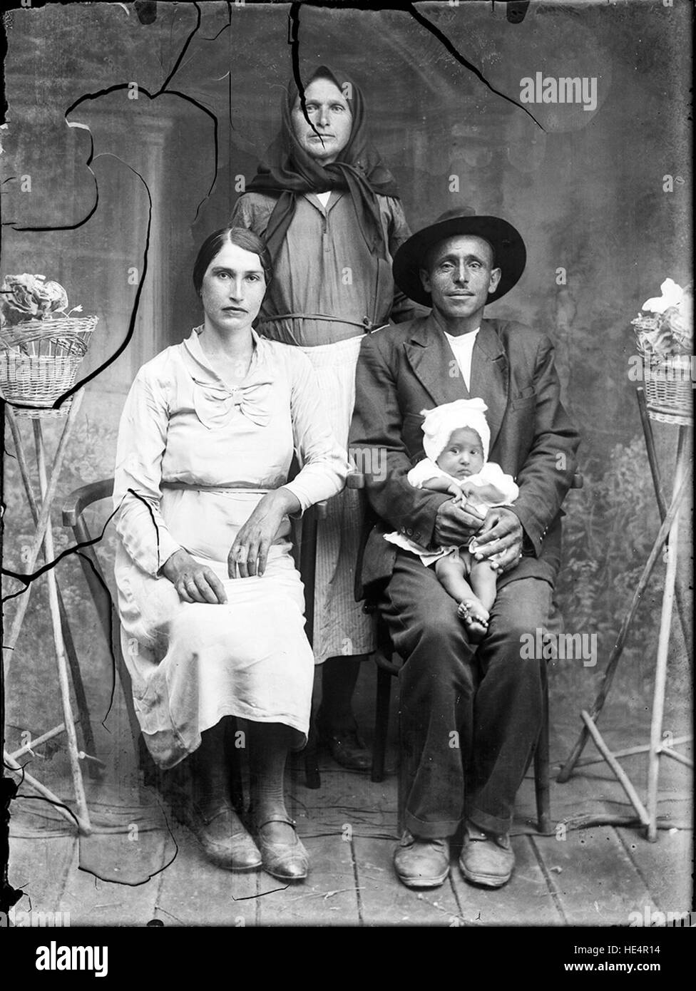 A photograph of a family from Ialomita, Romania, captured by Costică ...