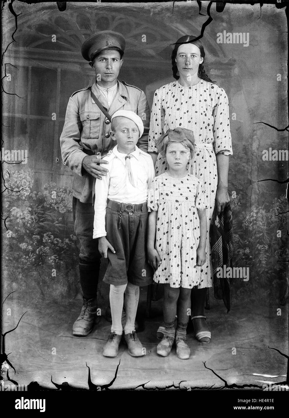 A family portrait captured by Costica Acsinte Archive in Ialomita ...