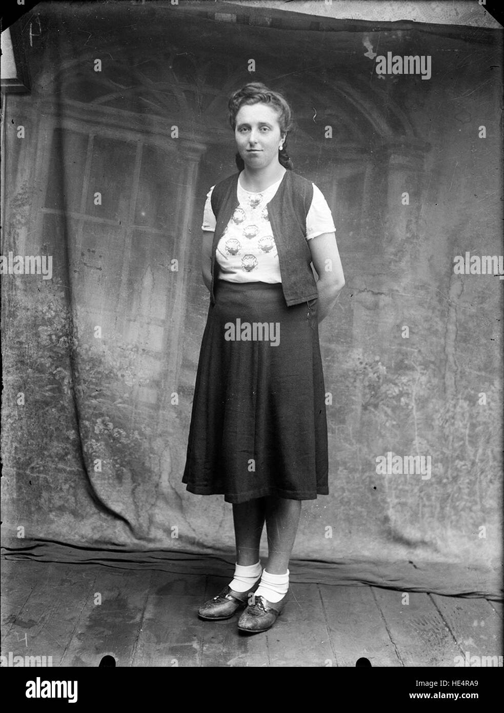 A portrait of a Romanian woman, captured by Costică Acsinte, showcasing ...
