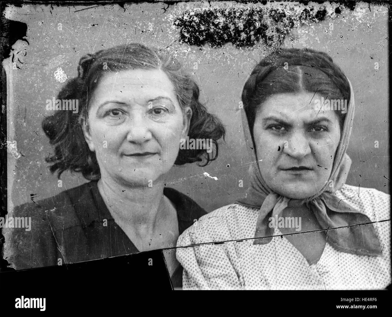 4 images: portraits, Costica Acsinte Archive, Ialomita, Romania, glass ...