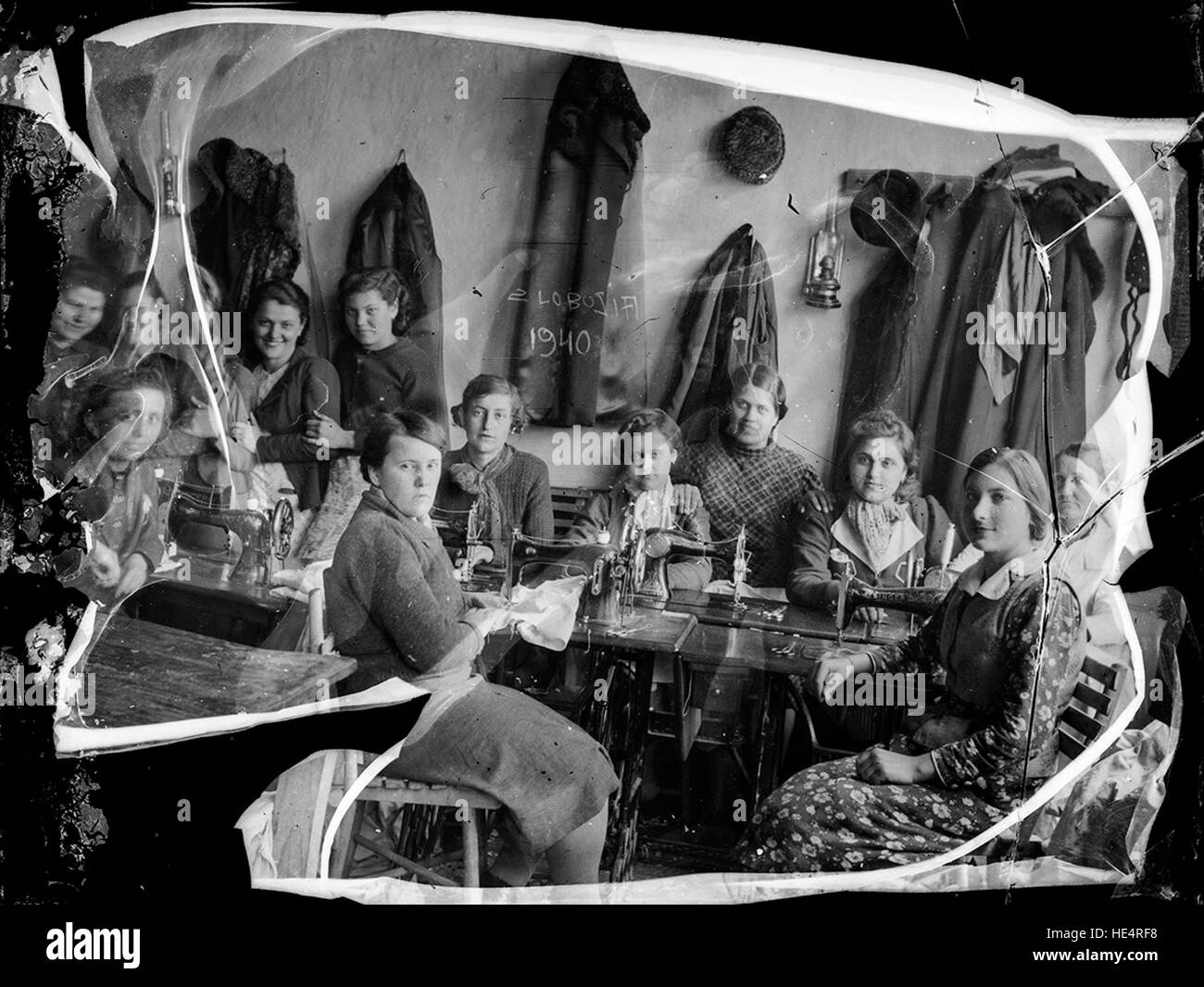 Slobozia, atelier de croitorie, 1940 Stock Photo - Alamy