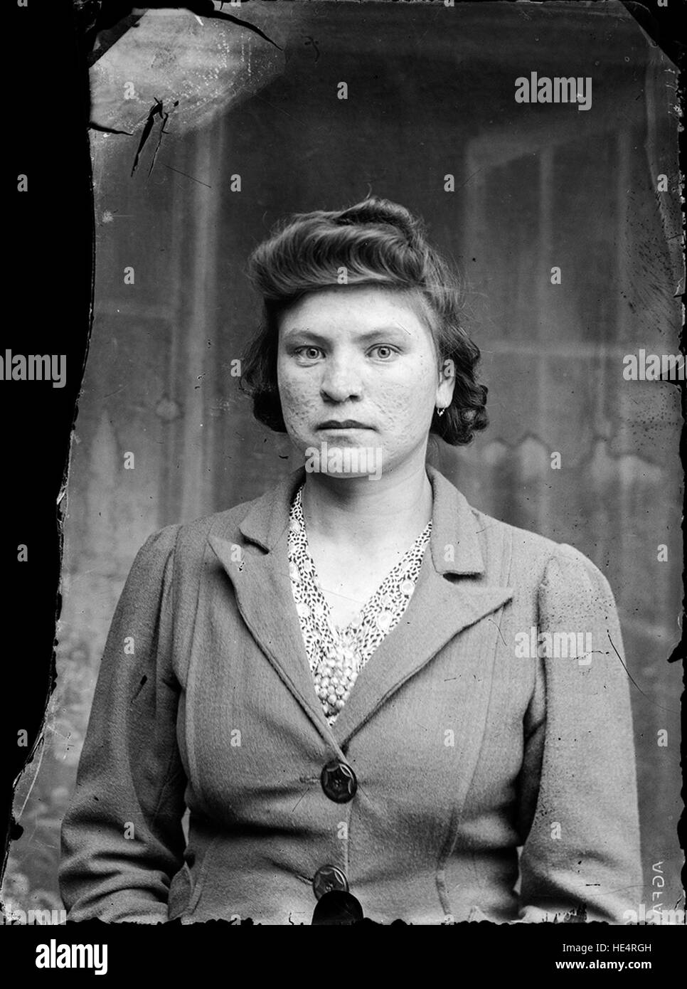 Woman, historic Romanian image, bygone Romanian past, Ialomita, Romania ...