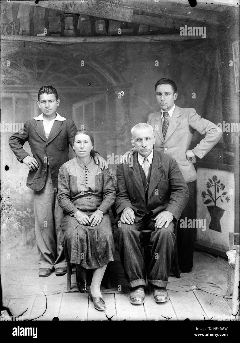 A family portrait captured by Costica Acsinte in Ialomita, Romania ...