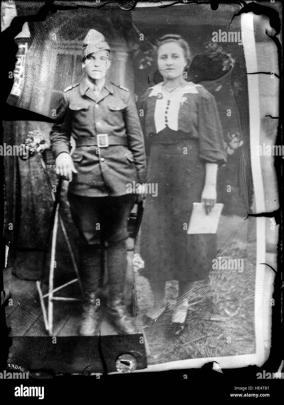 Historic couple, reproduction, history, bygone image, old ancient past ...