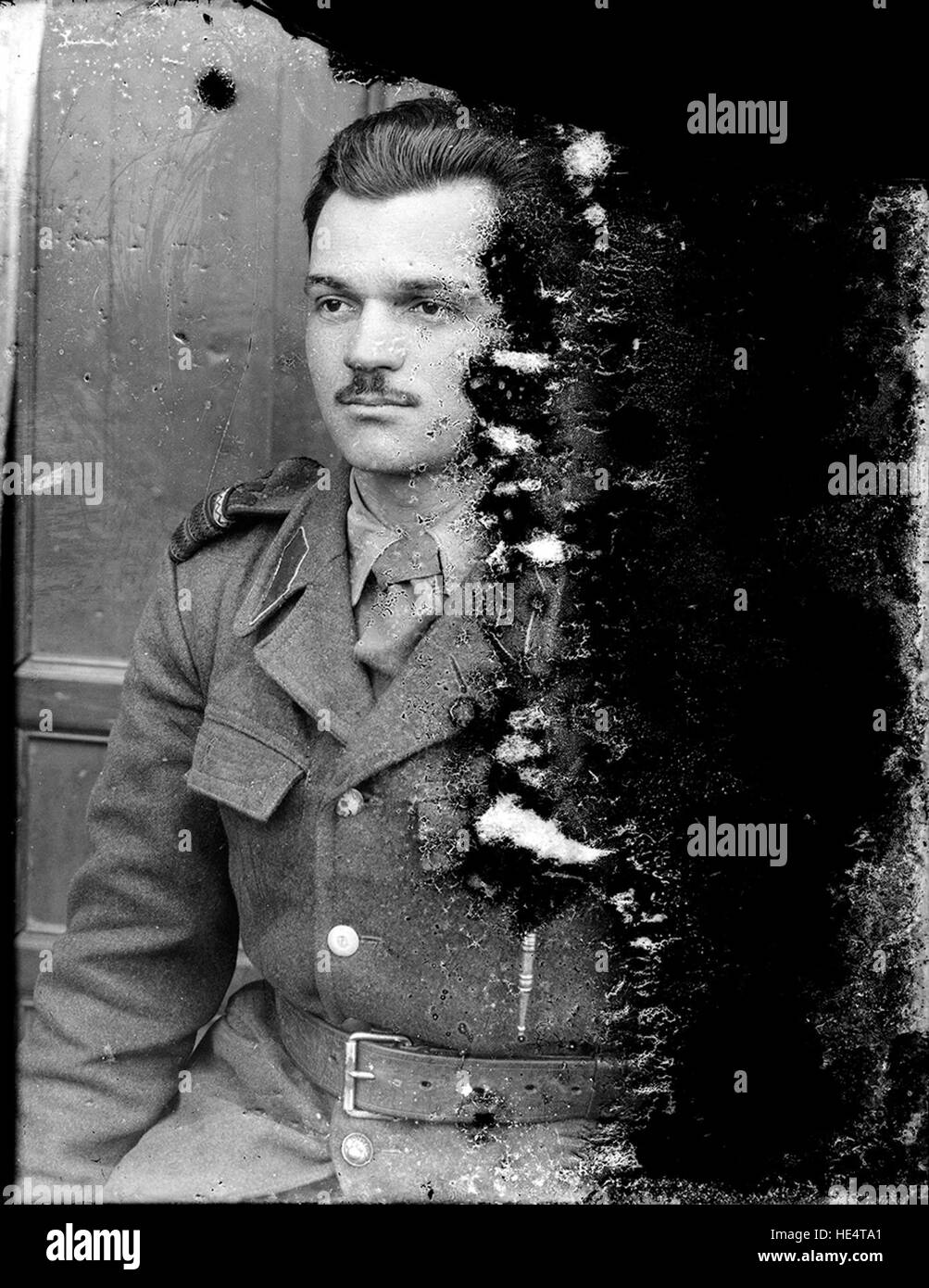 Two Military Portraits, Costica Acsinte Archive, Ialomita, Romania ...