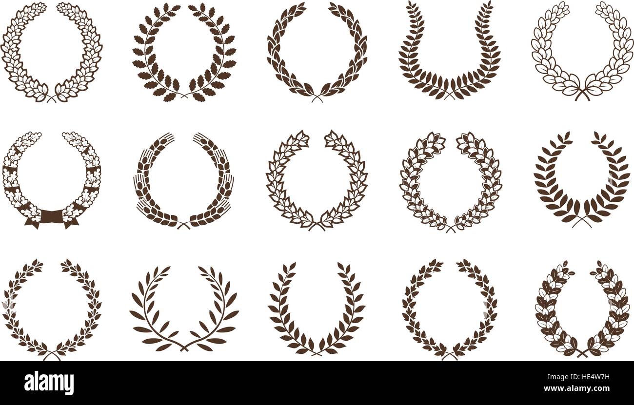 Laurel leaf wreath hi-res stock photography and images - Alamy