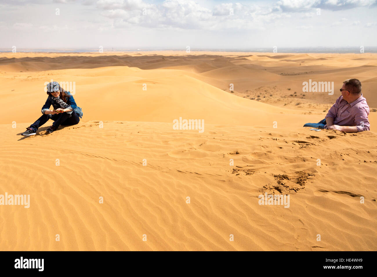 Shapotou Scenic Area, Zhongwei, Ningxia, China Stock Photo - Alamy