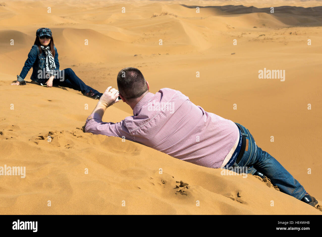 Shapotou Scenic Area, Zhongwei, Ningxia, China Stock Photo - Alamy