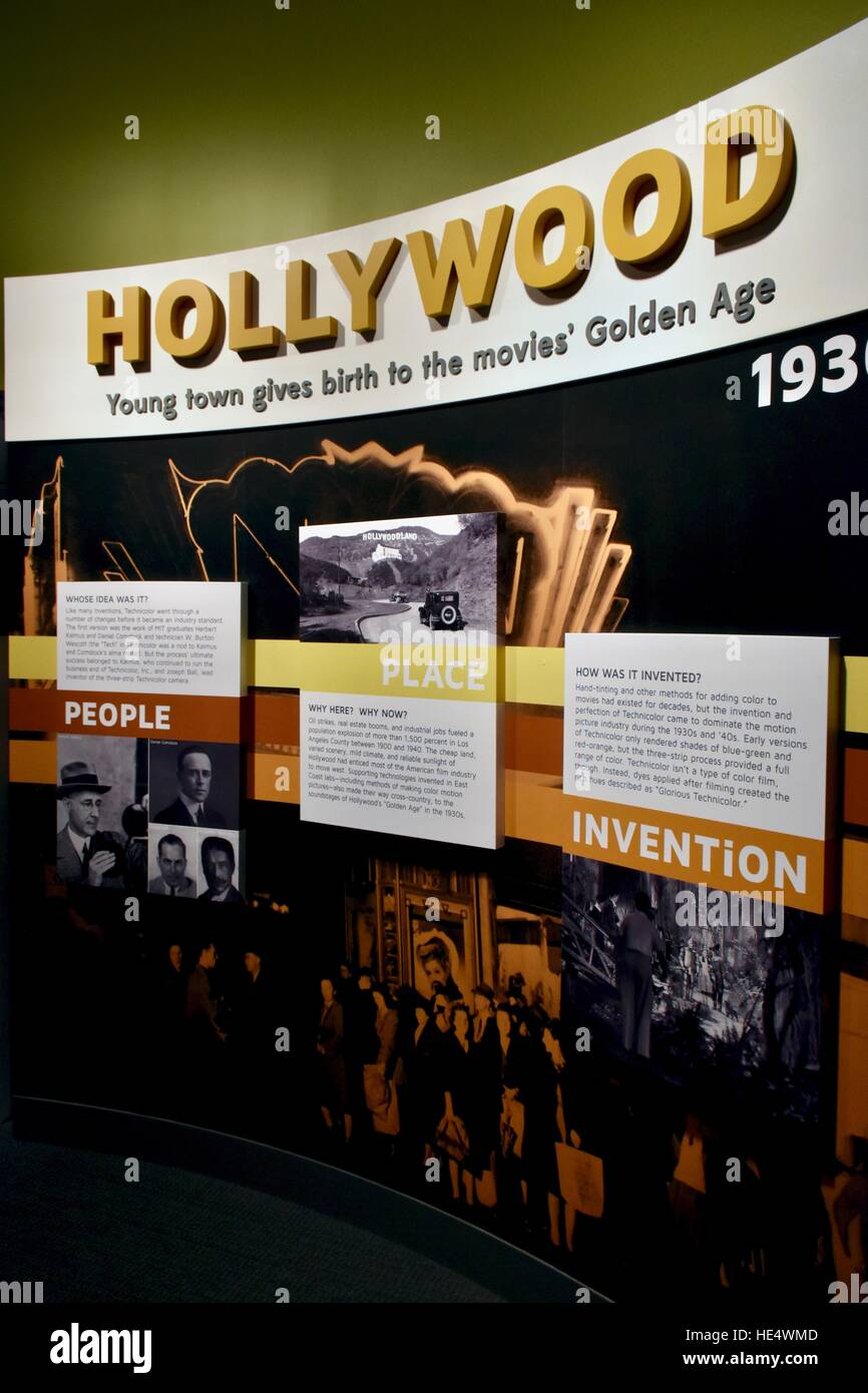 The places of invention exhibit in the Smithsonian museum in Washington ...