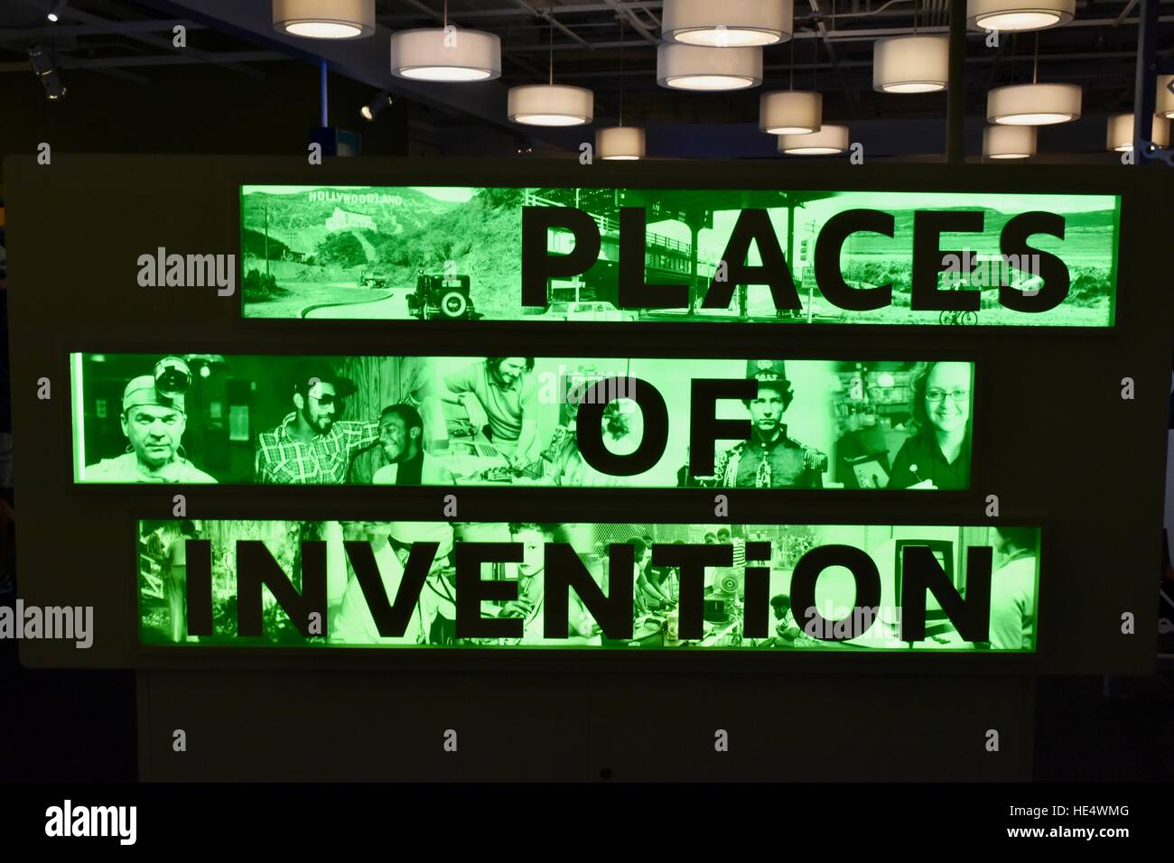 The places of invention exhibit in the Smithsonian museum in Washington ...