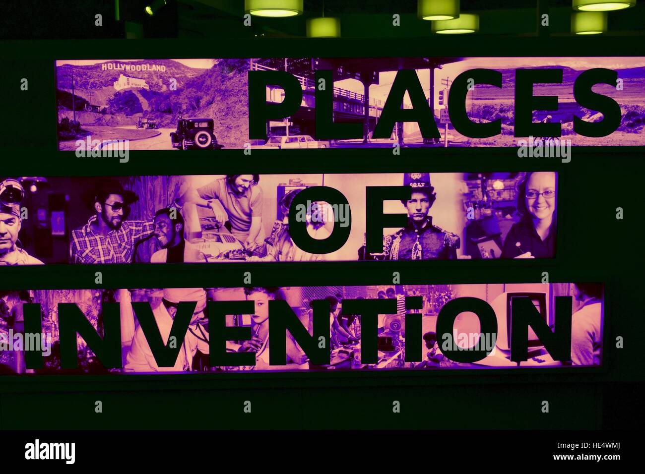 The places of invention exhibit in the Smithsonian museum in Washington ...