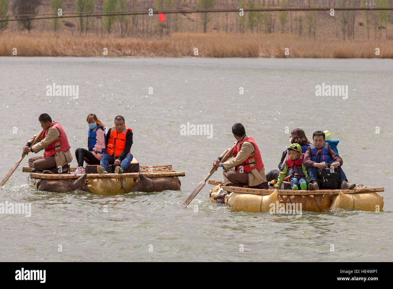 Sheepskin raft hi-res stock photography and images - Alamy