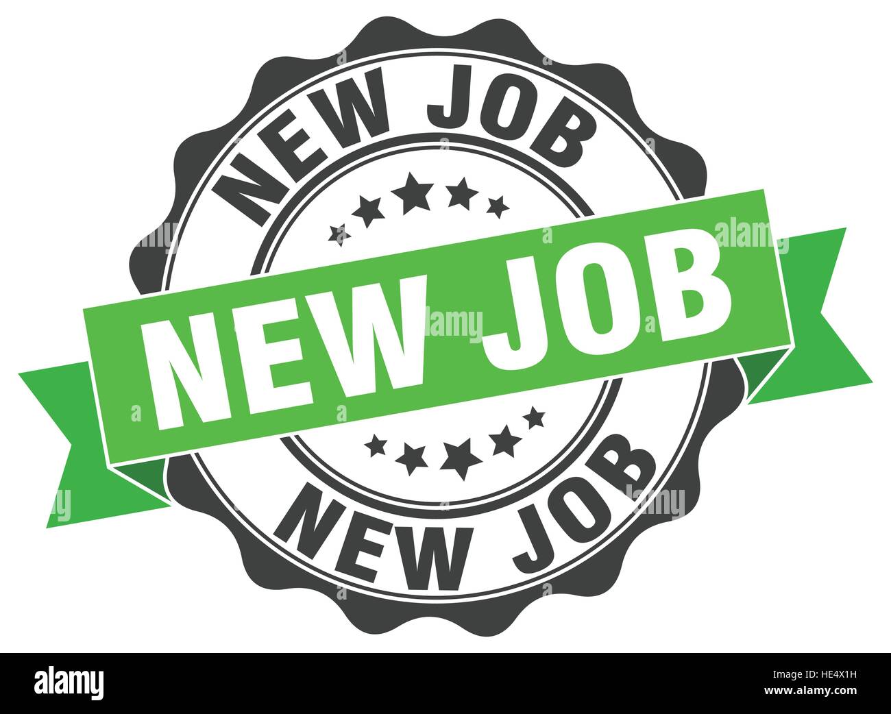 new job stamp. sign. seal Stock Vector Image & Art - Alamy
