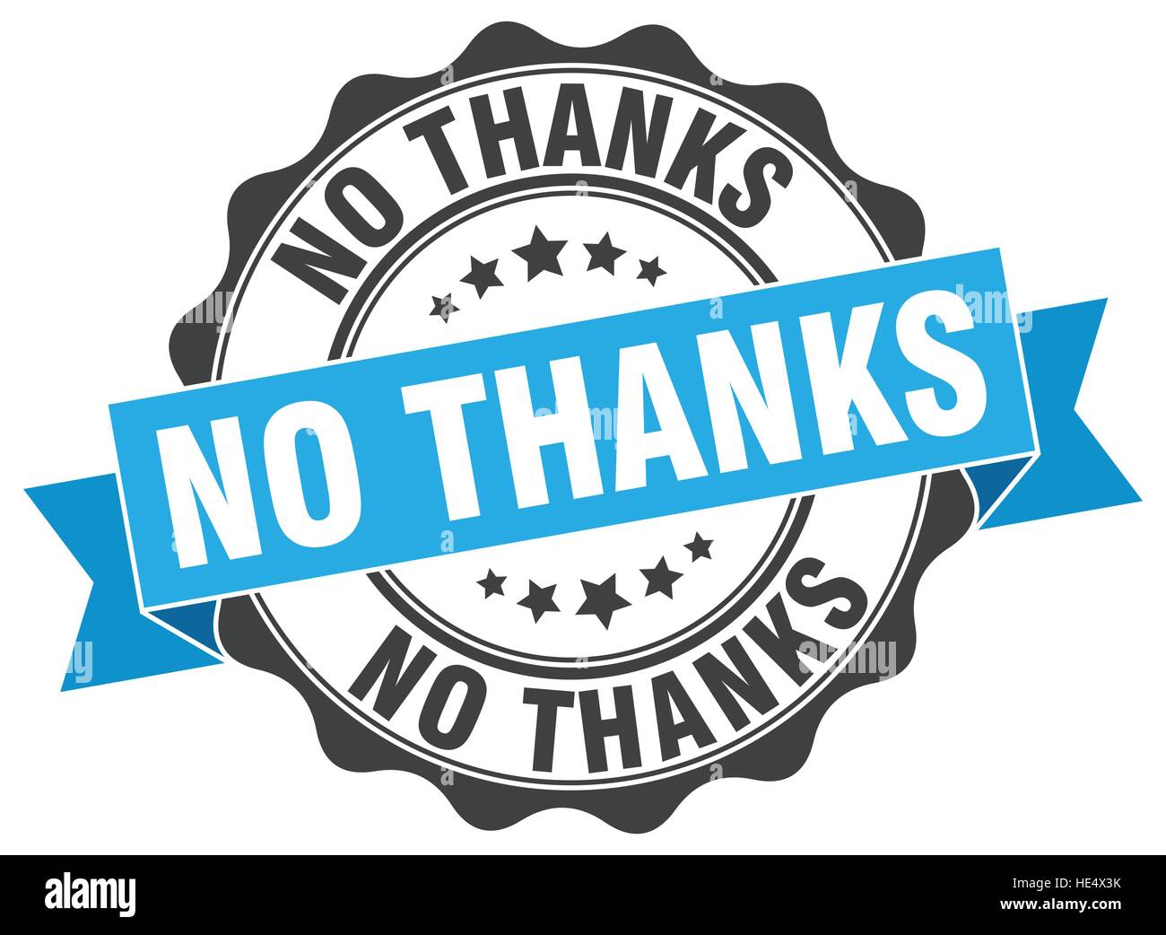 no thanks stamp. sign. seal Stock Vector Image & Art - Alamy