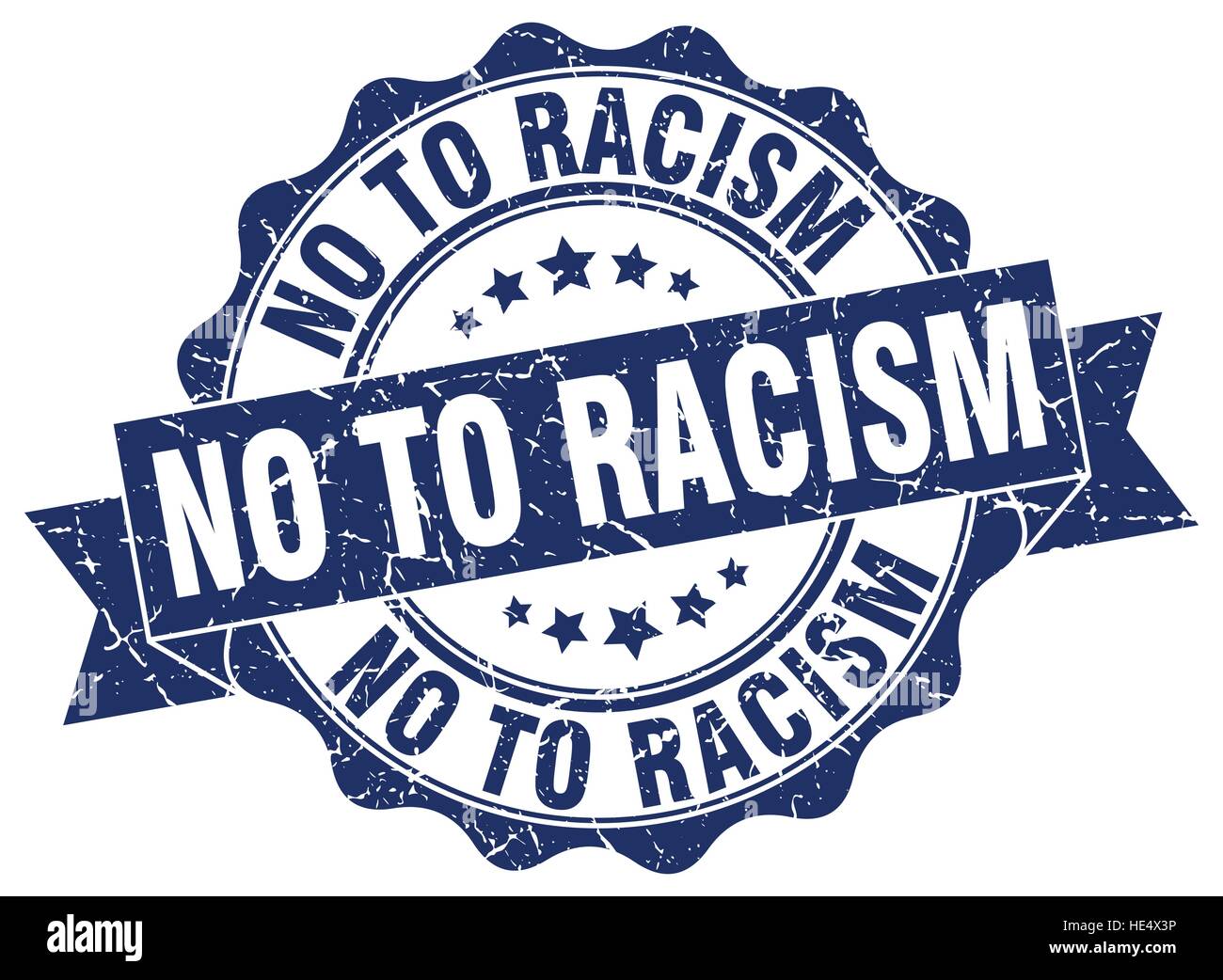 no to racism stamp. sign. seal Stock Vector Image & Art - Alamy
