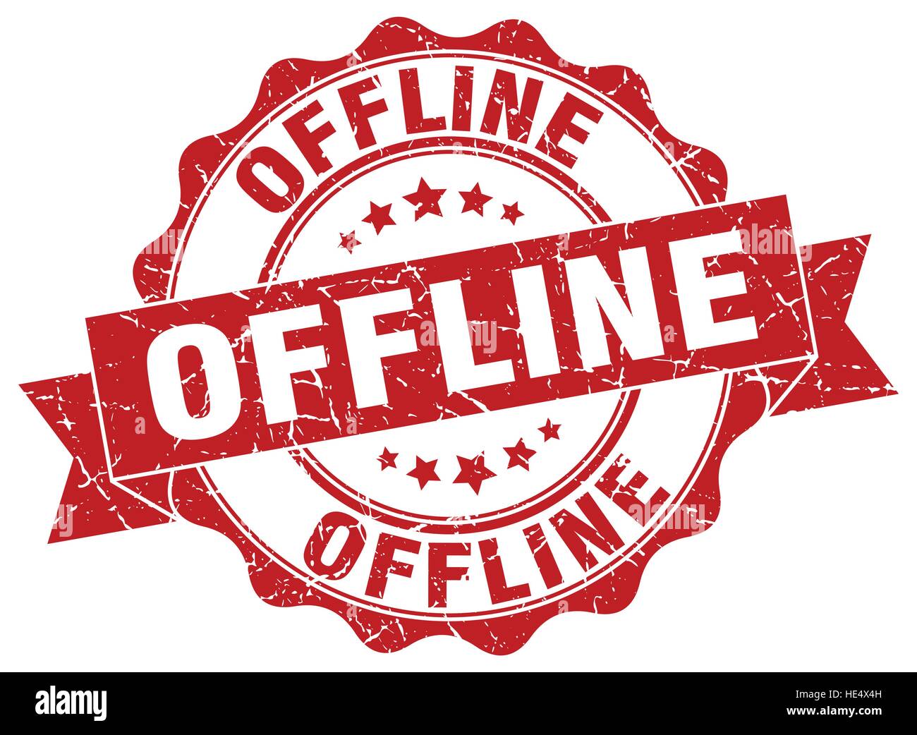offline stamp. sign. seal Stock Vector Image & Art - Alamy