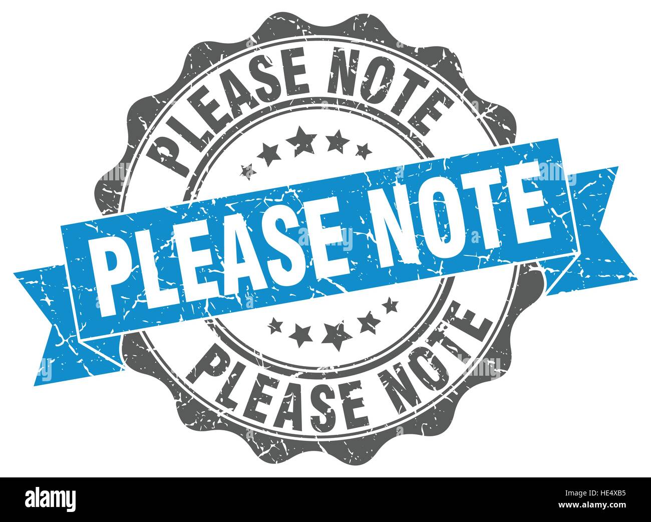 please note stamp. sign. seal Stock Vector Image & Art - Alamy