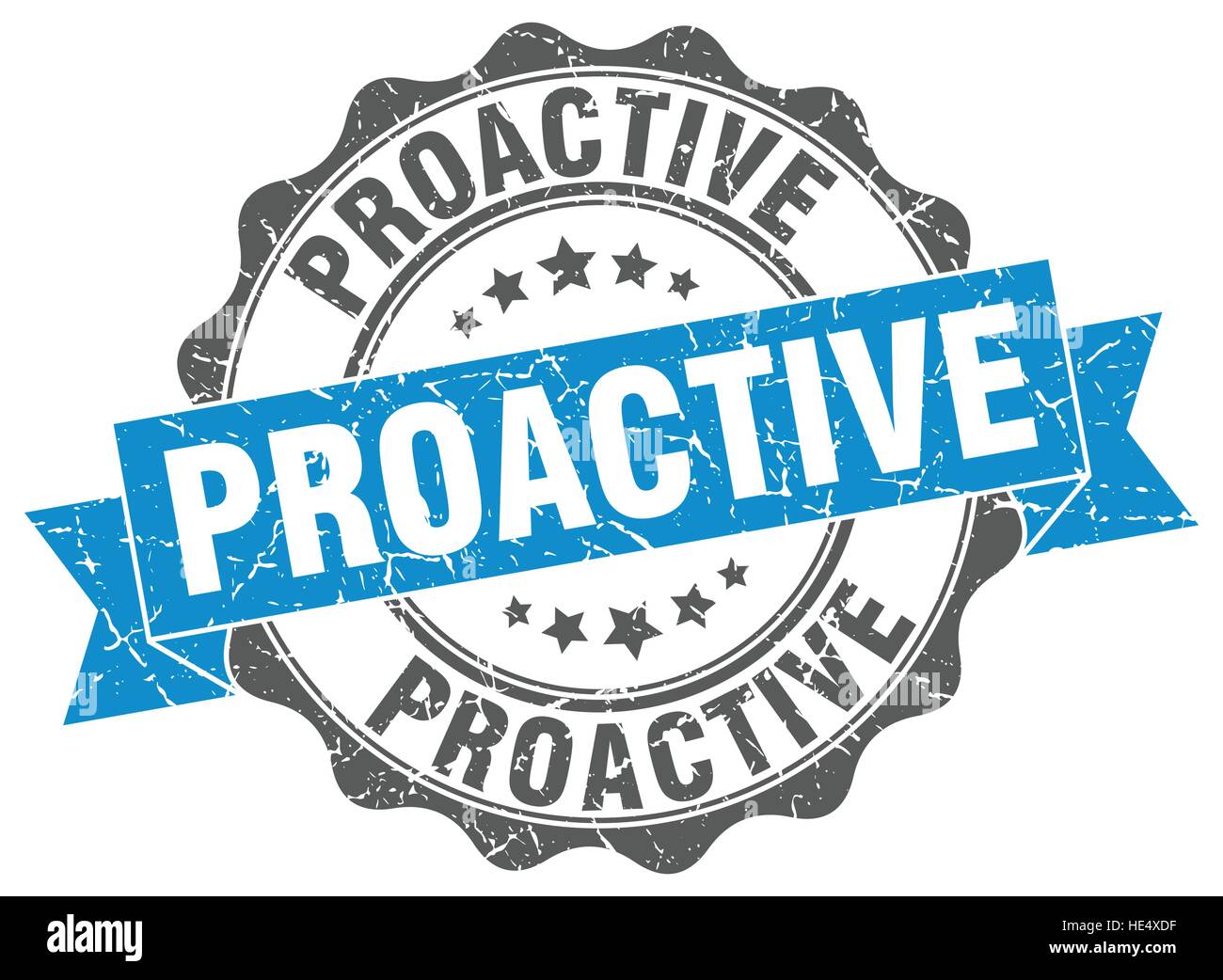 proactive stamp. sign. seal Stock Vector Image & Art - Alamy