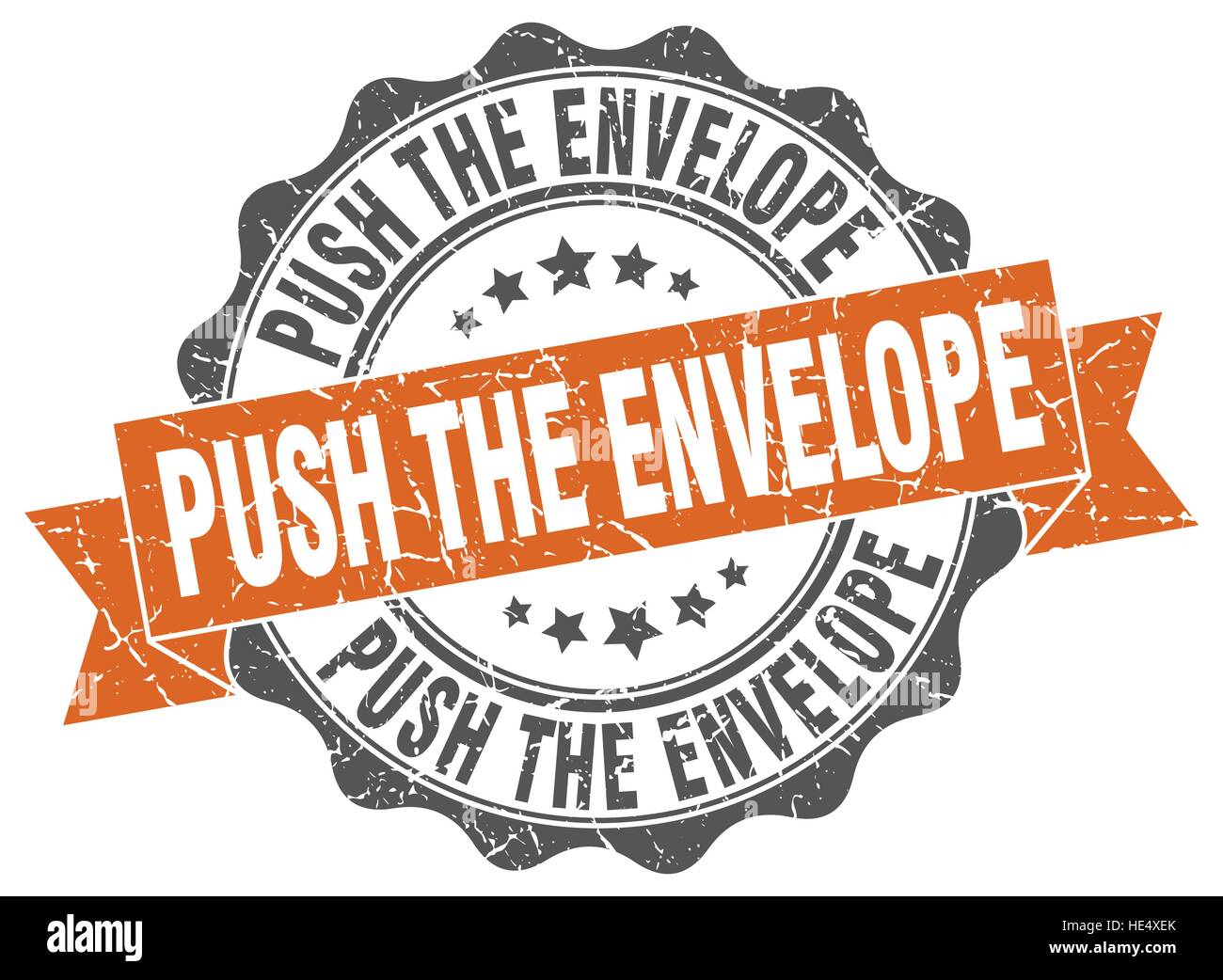 push the envelope stamp. sign. seal Stock Vector Image & Art - Alamy