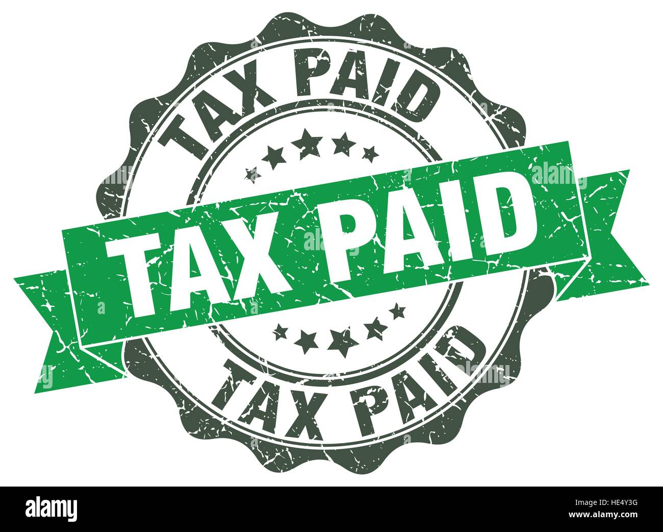 Tax paid stamp sign seal hi-res stock photography and images - Alamy