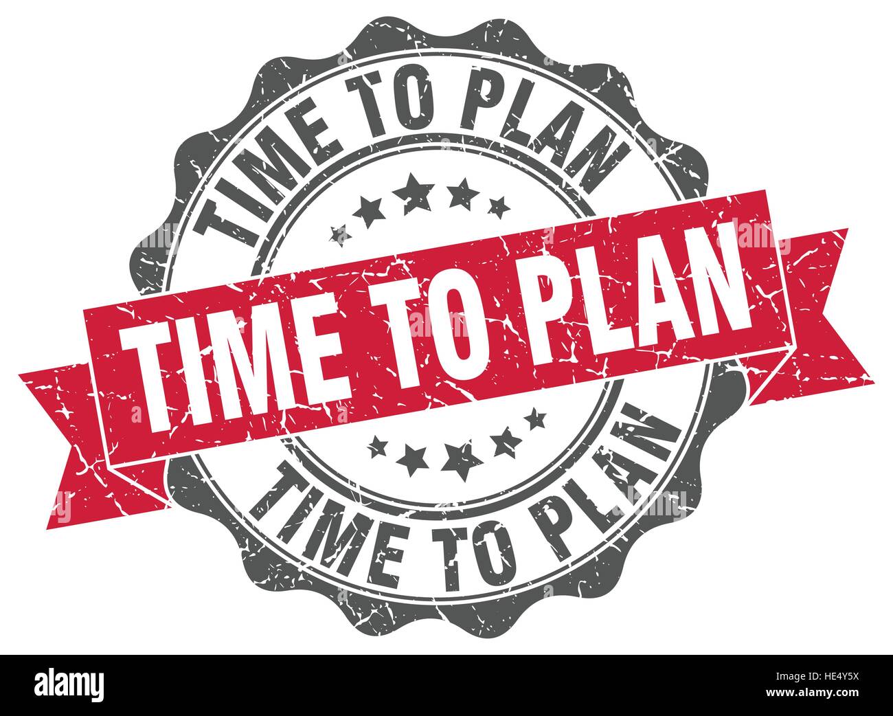 time to plan stamp. sign. seal Stock Vector Image & Art - Alamy