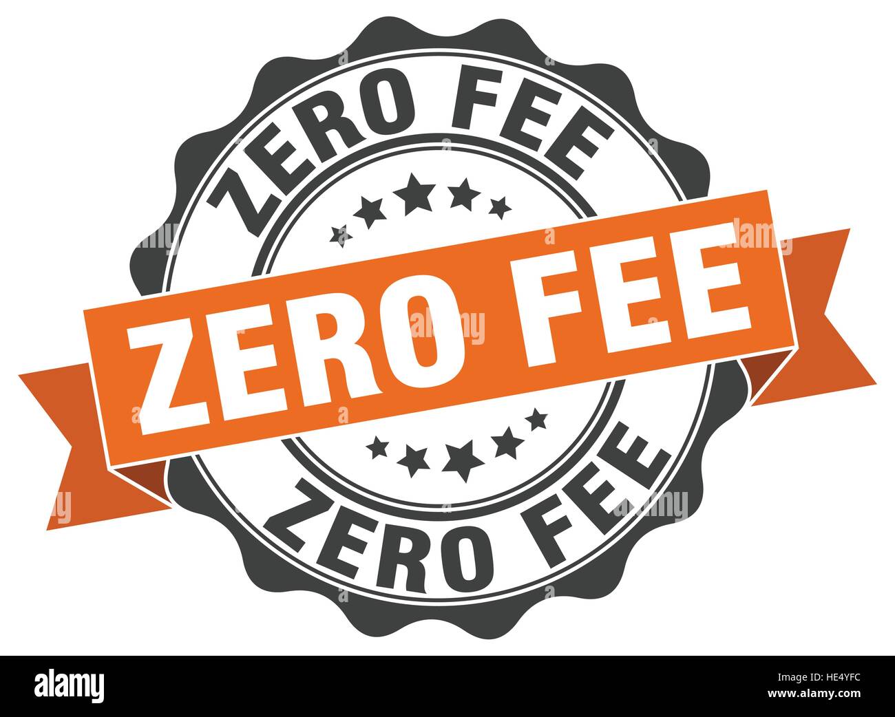 zero fee stamp. sign. seal Stock Vector Image & Art - Alamy