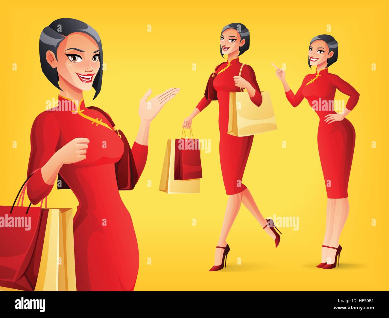 Young woman poses smile Stock Vector Images - Alamy