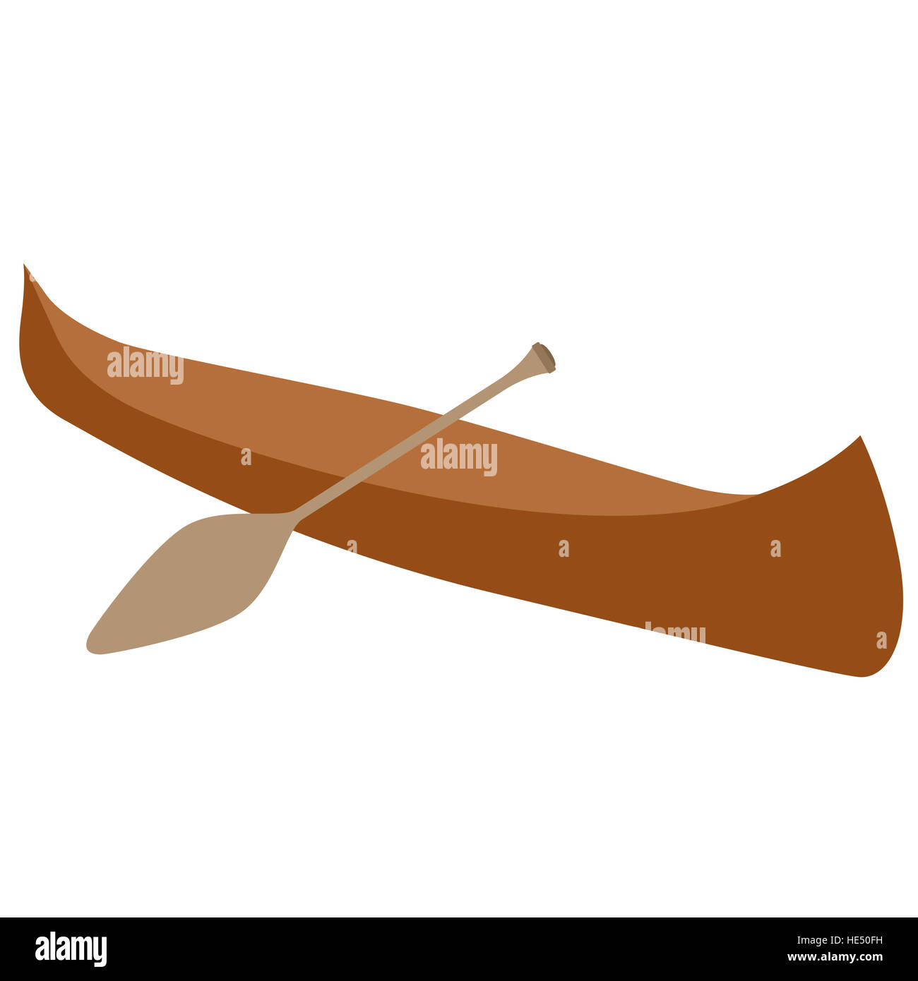 Canoe drawing Cut Out Stock Images & Pictures - Alamy