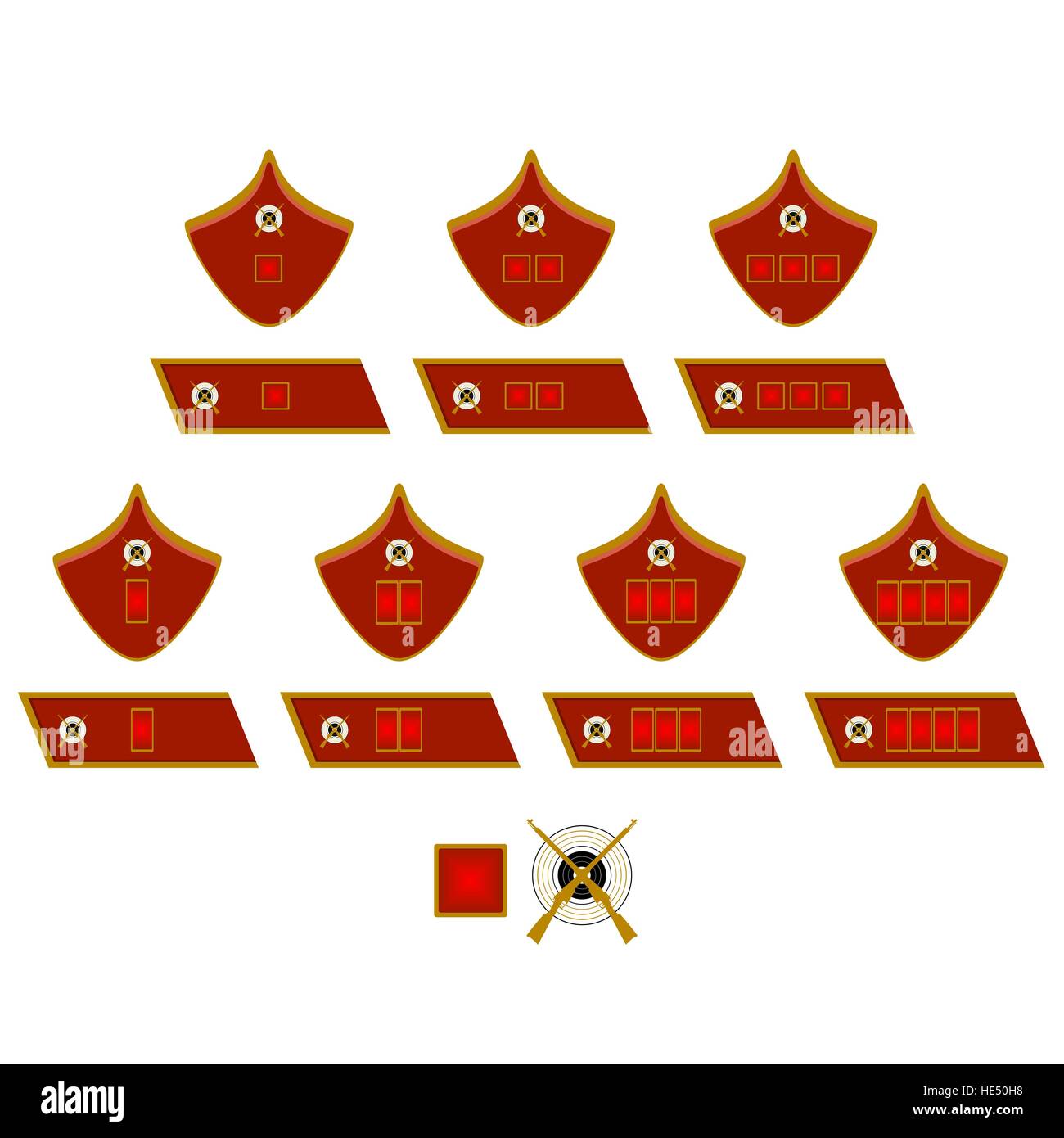 Insignia of military units of the NKVD of the USSR. The illustration on ...