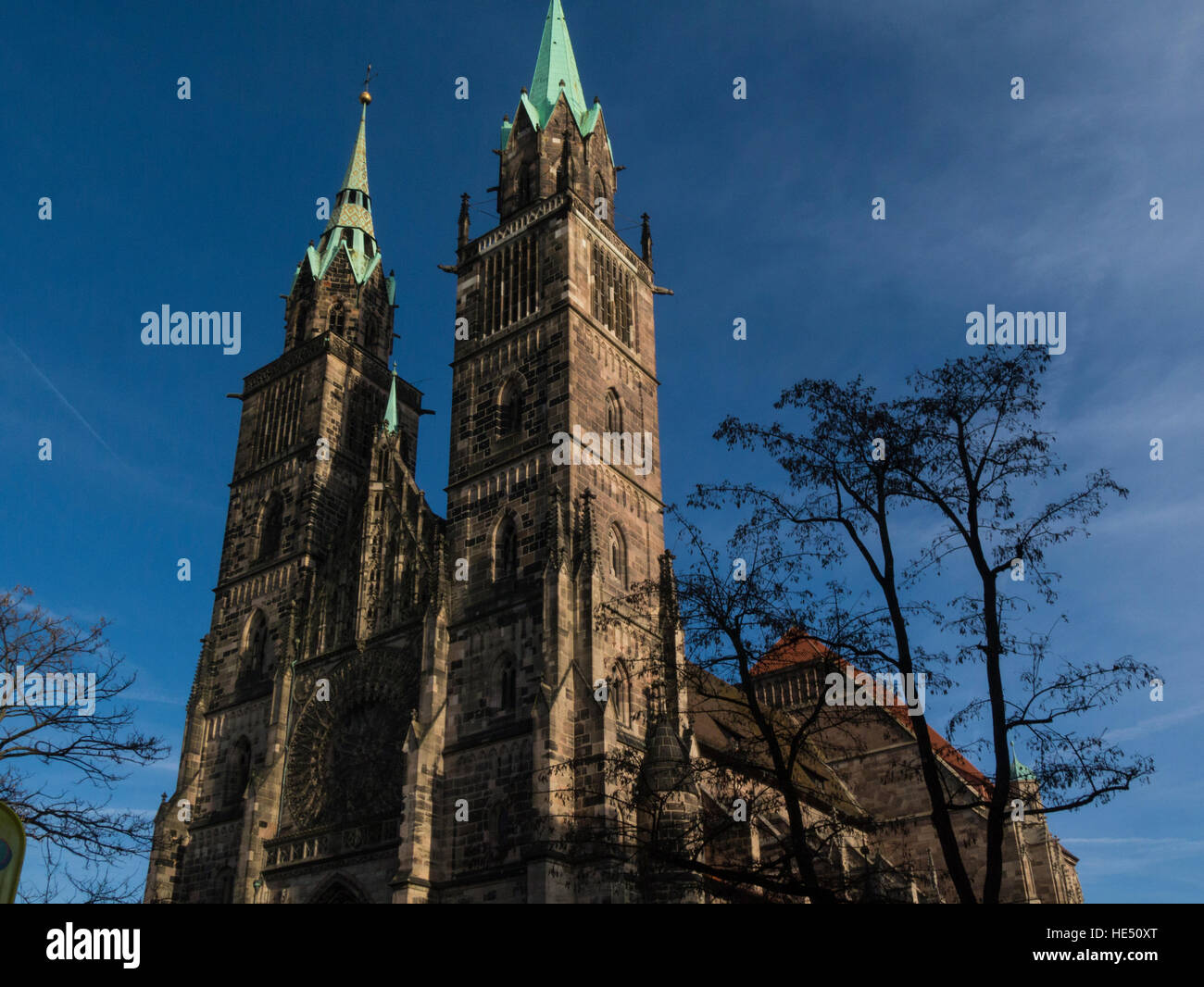 Twin steeples st sebaldus hi-res stock photography and images - Alamy